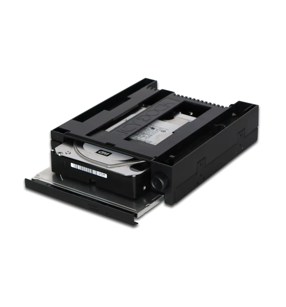 Tray-Less 3.5” SATA HDD Mobile Rack and Ultra-Slim 9.5mm ODD Bay for ...